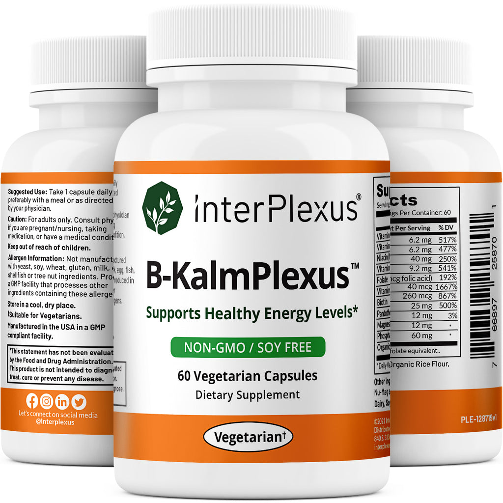 B-KalmPlexus | B Complex with Magnesium Ashwagandha Phosphatidylserine – InterPlexus