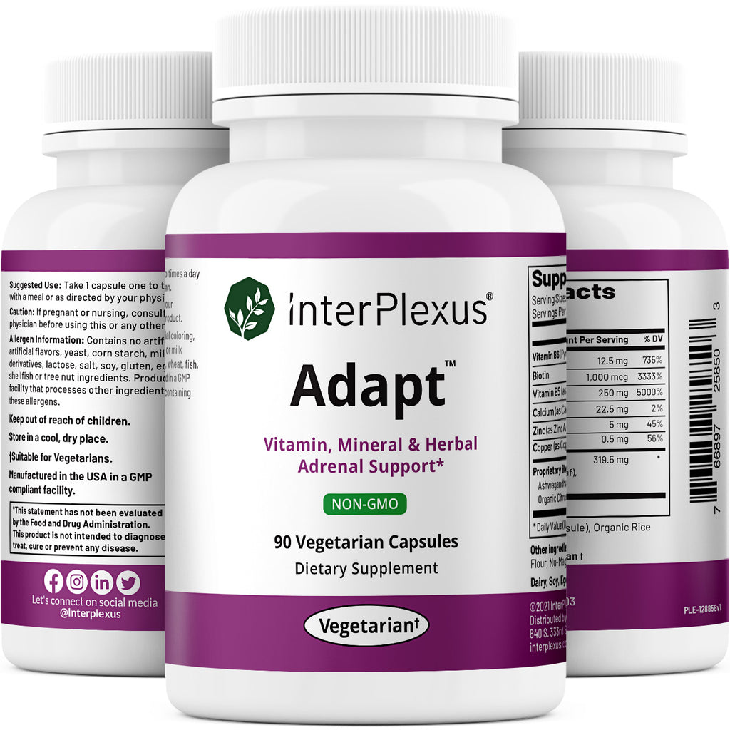 Adapt | Natural Adrenal Support | Adaptogen Supplement – InterPlexus